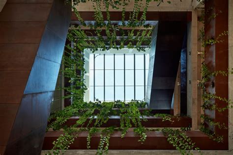 Midtown Workplace By Cox Architecture Features Plant Filled Atrium