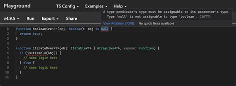 Add Support For Type Guarding To If Statements · Issue 53201 · Microsofttypescript · Github