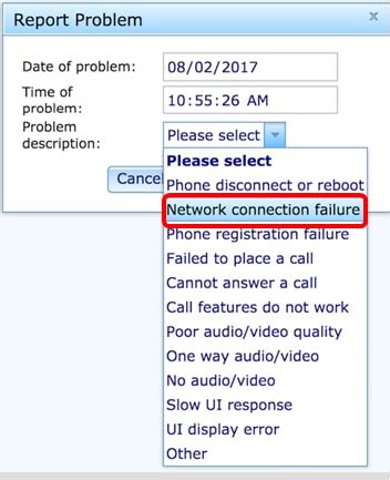 Report Phone Issues On The Cisco IP Phone Series Multiplatform Phone Cisco