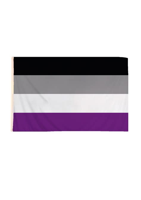 Asexual Flag 5ft X 3ft Feather Skin