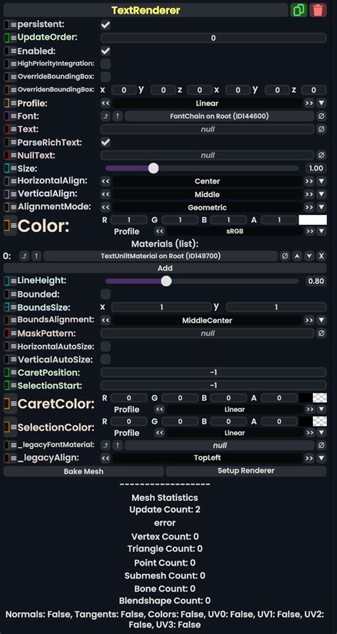 Componenttextrenderer Resonite Wiki