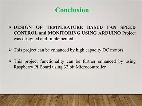Design Of Temperature Based Fan Speed Control And Monitoring Using