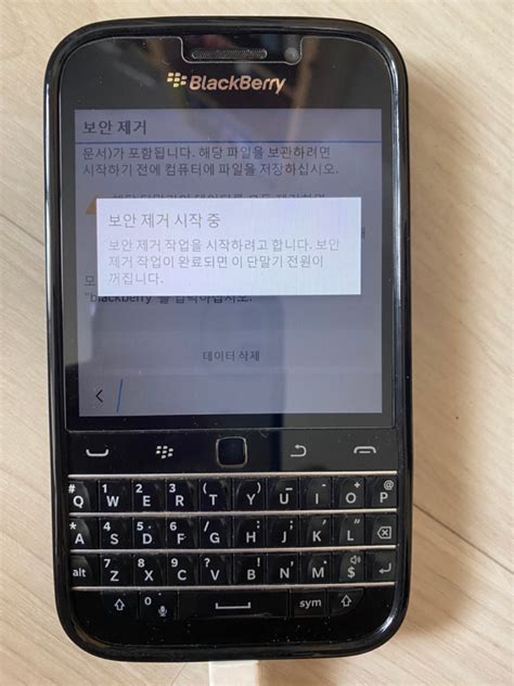 블랙베리 클래식 Q20 블랙컬 당근마켓 중고거래