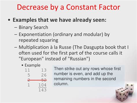 Ppt A Few Leftover Decrease And Conquer Algorithms Powerpoint