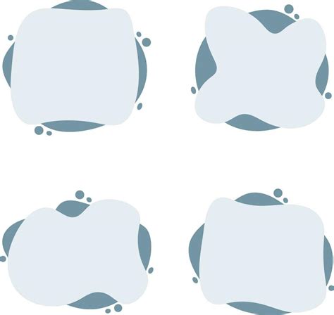 Blob Text Box In Abstract Design Isolated Vector Set 32193653 Vector