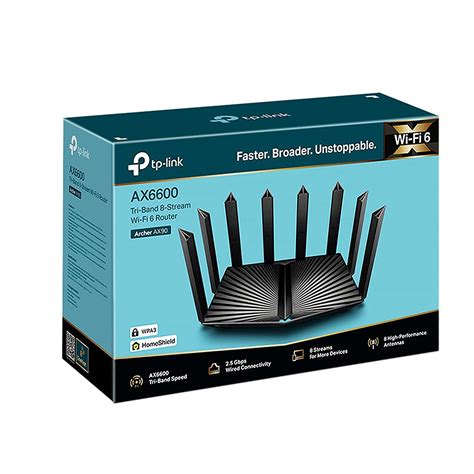 TP Link Archer AXE95 AXE7800 Tri Band WiFi Wireless Wi Fi 6E Router Build My Pc