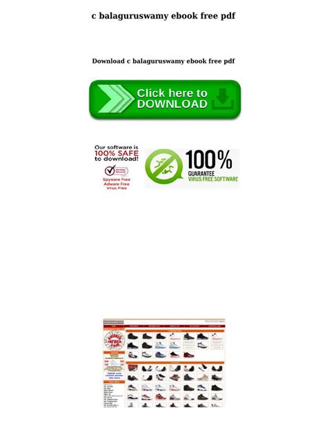 C Balaguruswamy Ebook Free Pdf Pdf