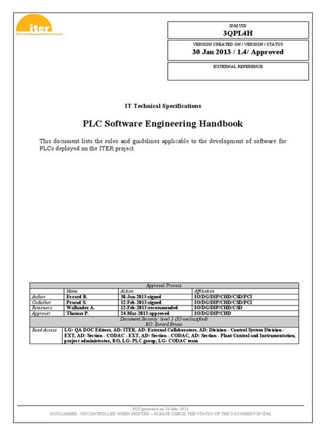 10 Plc Software Engineering Handbook 3qpl4h V1 4 Pdf Interface Computing Programmable