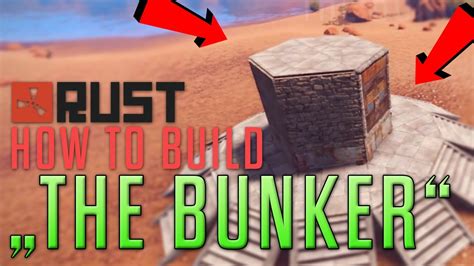 HOW TO BUILD THE BUNKER RUST BASE DESIGN YouTube