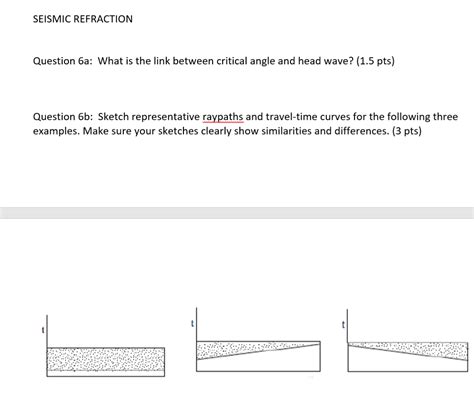 Solved SEISMIC REFRACTION Question A What Is The Link Chegg