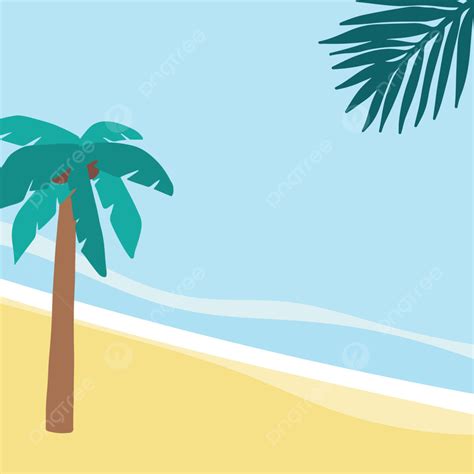與椰子樹的夏天背景 夏天 海滩 沙背景圖片和桌布免費下載