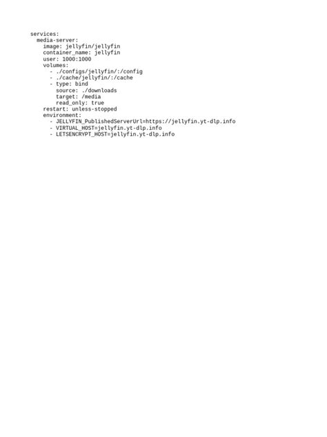 Jellyfin Docker Compose Pdf