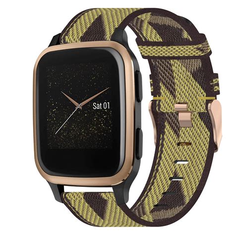 For Garmin Venu SQ Mm Nylon Woven Watch Band Yellow Alexnld Com