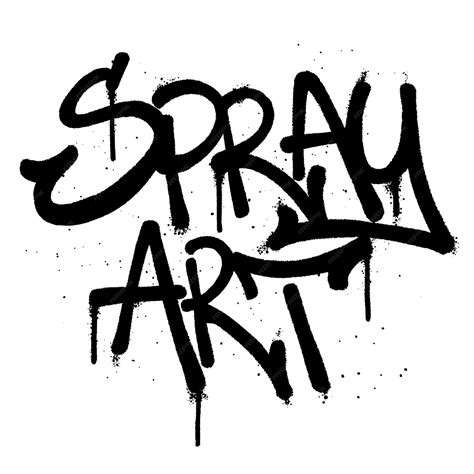 Graffiti Pintura En Aerosol Palabra Arte En Aerosol Vector Aislado