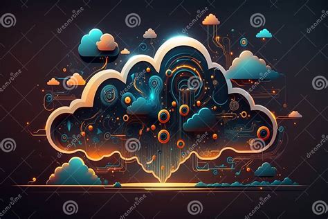 This 3d Illustration Masterfully Captures The Cloud Computing Transformative In The Digital