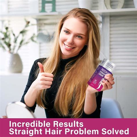 Silk And Gloss Hair Straightener Cream Protein Correcting Formula For Nourishing And Fast