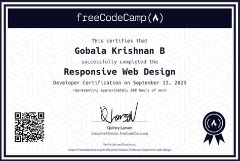 Gobala Krishnan B On Linkedin Webdevelopment Certification Learningjourney Responsivedesign