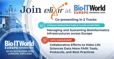Elixir On Linkedin Elixir At The Bio It World Europe Conference