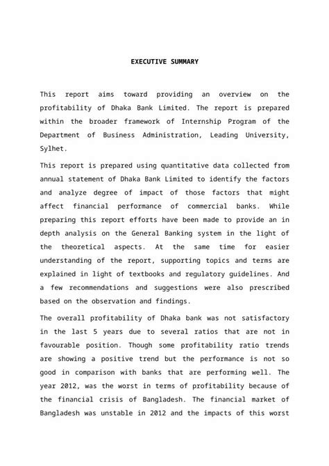 Docx Executive Summary Objective Methodology Dokumen Tips