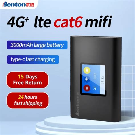 벤톤 M100 Cat 6 4g 와이파이 무선 라우터 300mbps Lte 휴대용 와이파이 핫스팟 5g Mifi 잠금 해제