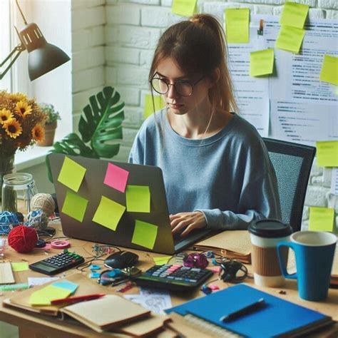 Female Developer Working On Code Premium Ai Generated Image