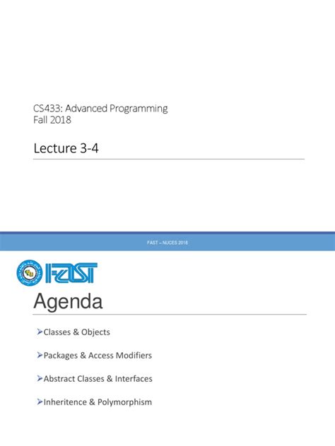Objects And Classes Advanced Programming Pdf Class Computer