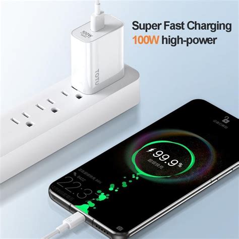 Hitech Land Totu W W Usb Port Travel Charger With Usb To Usb C Type C Data Cable Set