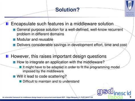 PPT An Extensible Framework For Middleware Design Based On Concurrent