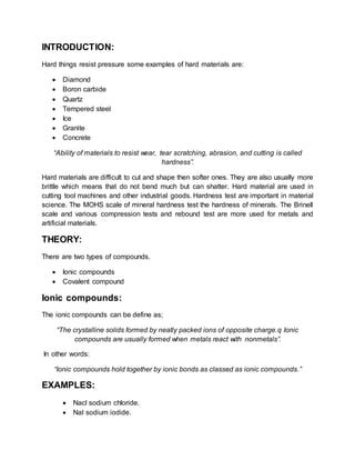 The Hardness Of The Compound PDF