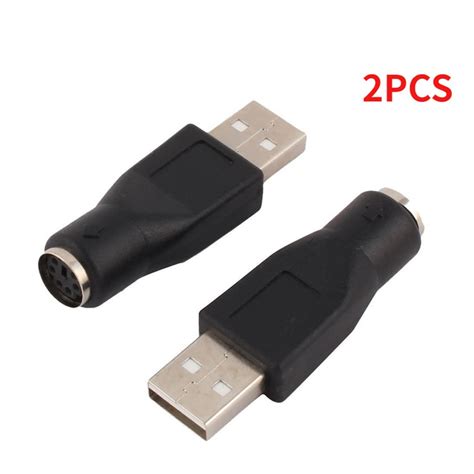 Usb Male To Ps2 Female Adapter Converter Usb Connector For Pc Ps2 Keyboard Mouse Wish