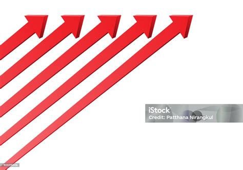 추상 빨간색 화살표 심볼 흰색 빈 디자인 현대 미래 벡터 일러스트 레이 션에 방향 0명에 대한 스톡 벡터 아트 및 기타 이미지 0명 3차원 형태 개념 Istock