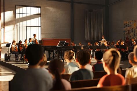 Students In Music And Performance Class Premium Ai Generated Image