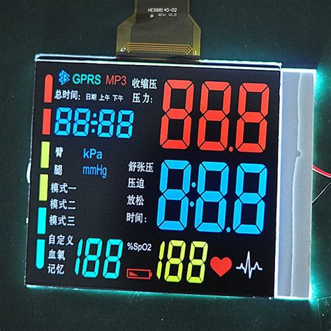 Va Segment Lcd Display For Medical Devices High Resolution Big Screen