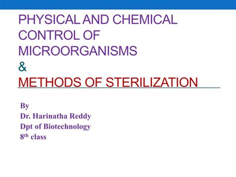 Sterilization And Disinfection Pdf