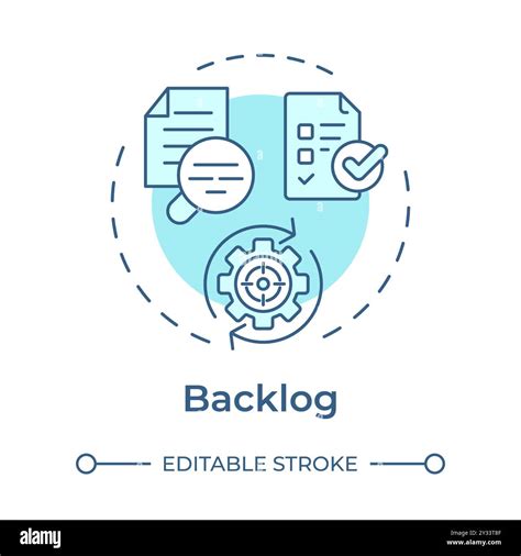 Backlog Concept Icon Stock Vector Image And Art Alamy