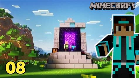 Finally I Am Going To Nether World।।part 08।।minecraft Bangla Survival Gameplay Video।। Oxs8