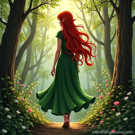 Elven Forest Walker Stable Diffusion Online
