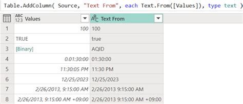 text from text function power query m