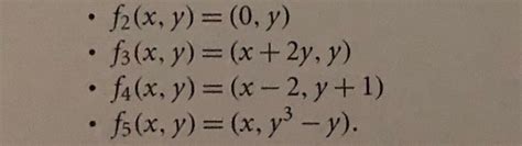 solved 3 for each of the five functions fi f2 f3 54 f5
