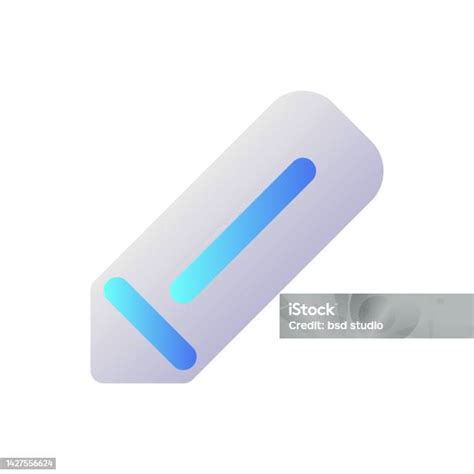 연필 픽셀 완벽한 평면 그라디언트 두 가지 색상 Ui 아이콘 Brand Name Online Messaging Platform에