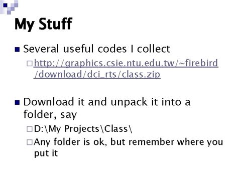 Realtime Shading Using Programmable Graphics Hardware Introduction Setup