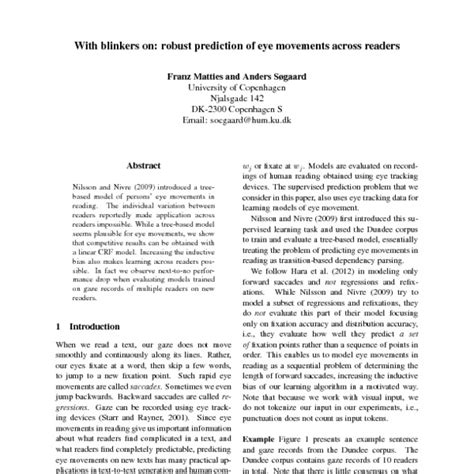 With Blinkers On Robust Prediction Of Eye Movements Across Readers