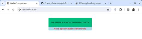 GitHub Zheng Bote Rz Weather A VUE Web Component For Weather Environment Data