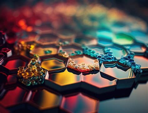 Premium AI Image Beautiful Hexagonal Background Natural Gemstone Generative AI Technology