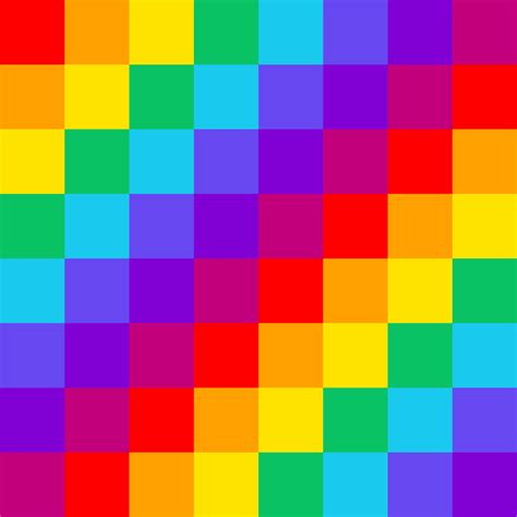 Rainbow Checker Pattern Openclipart