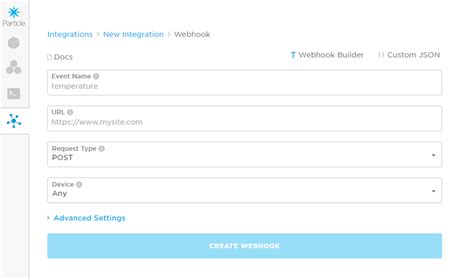 Wiring It My Way Webhook From Particle Photon To Thigspeak