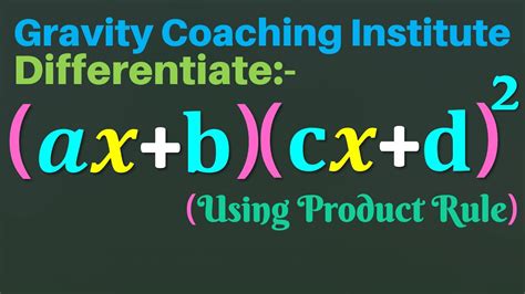 Differentiate Ax B Cx D 2 Derivative Of Ax B Cx D 2 Class 11 YouTube