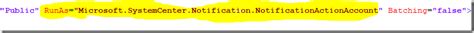 What Account Will Command Channel Notifications Run As In SCOM Kevin