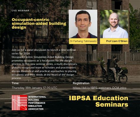 Occupant Centric Simulation Aided Building Design Join Us At This Very Interesting Webinar