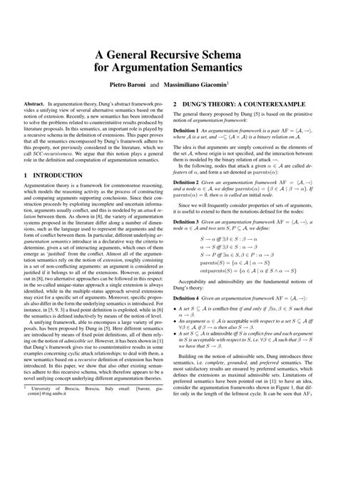 pdf a general recursive schema for argumentation semantics
